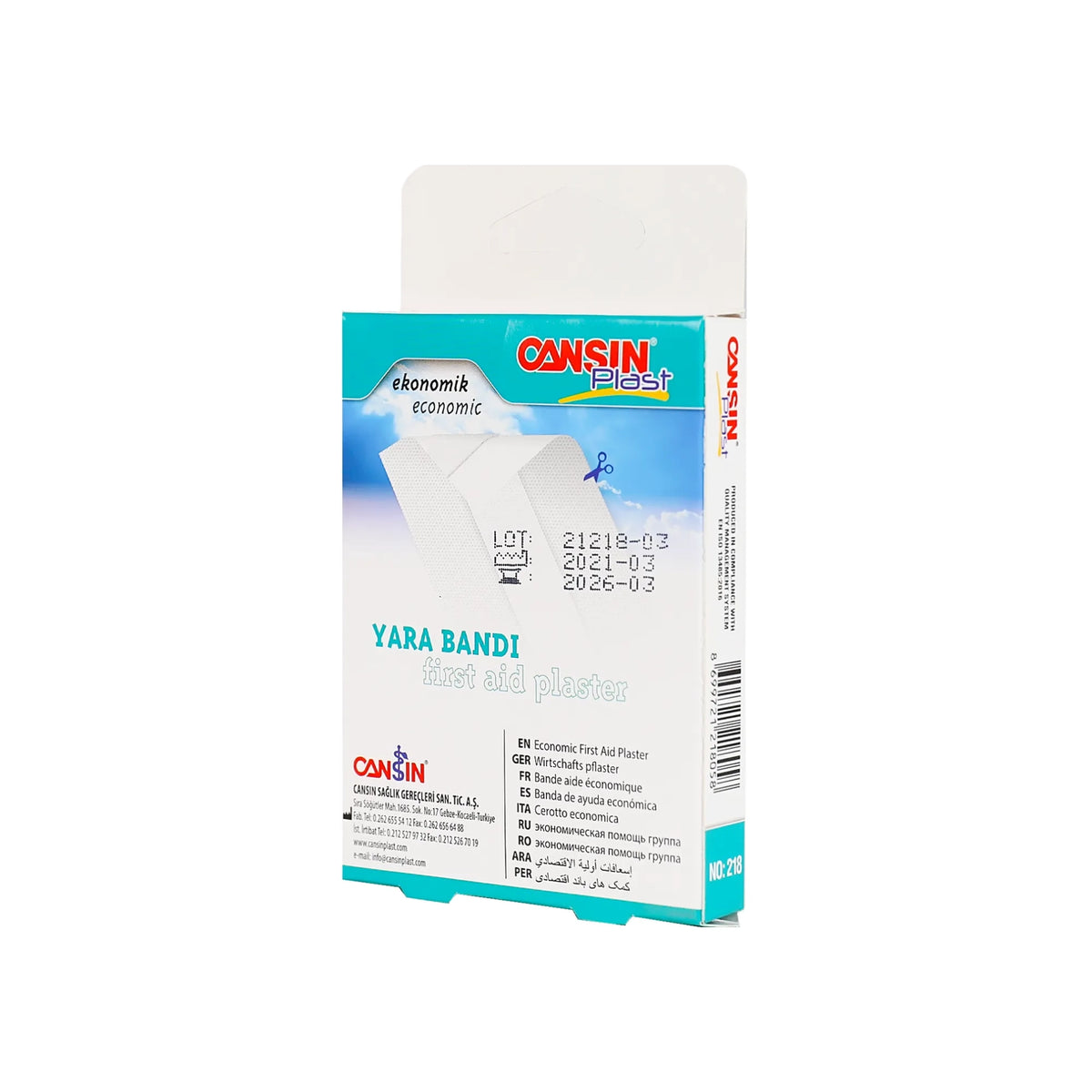 Cansin Plast First Aid Plaster Economic 6 X 10 cm 5 Pcs – Pharmalife-KW